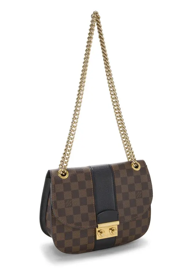 LOUIS VUITTON Damier Ebene Wight - Black