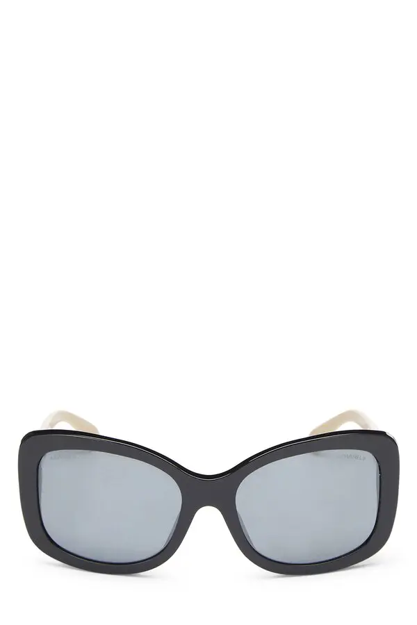 Chanel Beige Acetate Polarized Sunglasses 5322 - Black  display picture 2