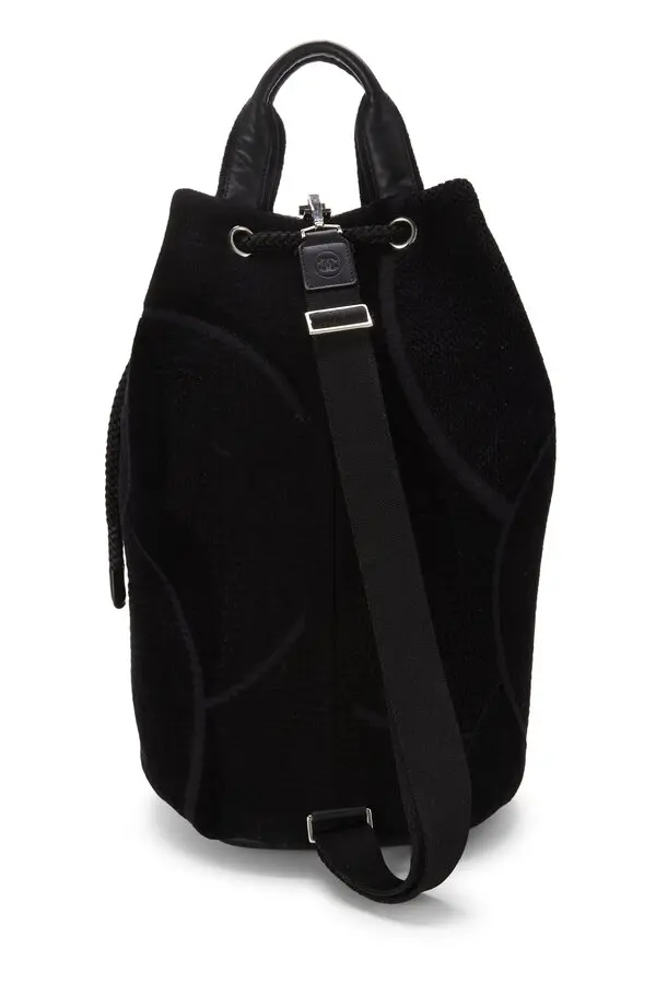 Chanel Terry Cloth Drawstring Backpack