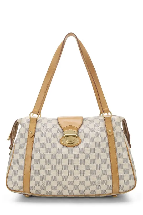LOUIS VUITTON Damier Azur Stresa - White