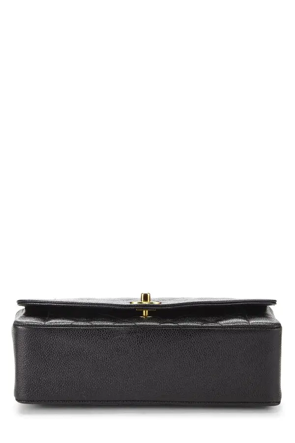 Chanel Quilted Caviar Diana Flap Bag - Black