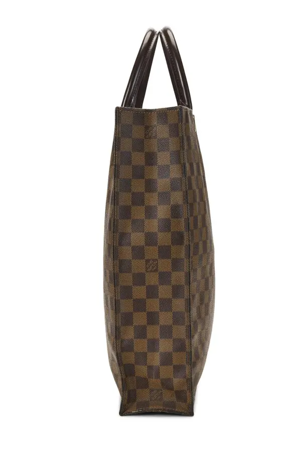 LOUIS VUITTON Damier Ebene Sac Plat Tote