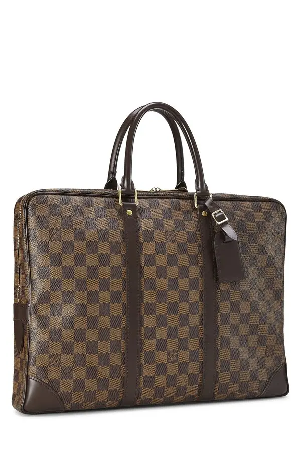 LOUIS VUITTON Damier Ebene Porte Documents-voyage