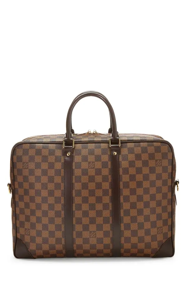 LOUIS VUITTON Damier Ebene Porte Documents-voyage - Brown