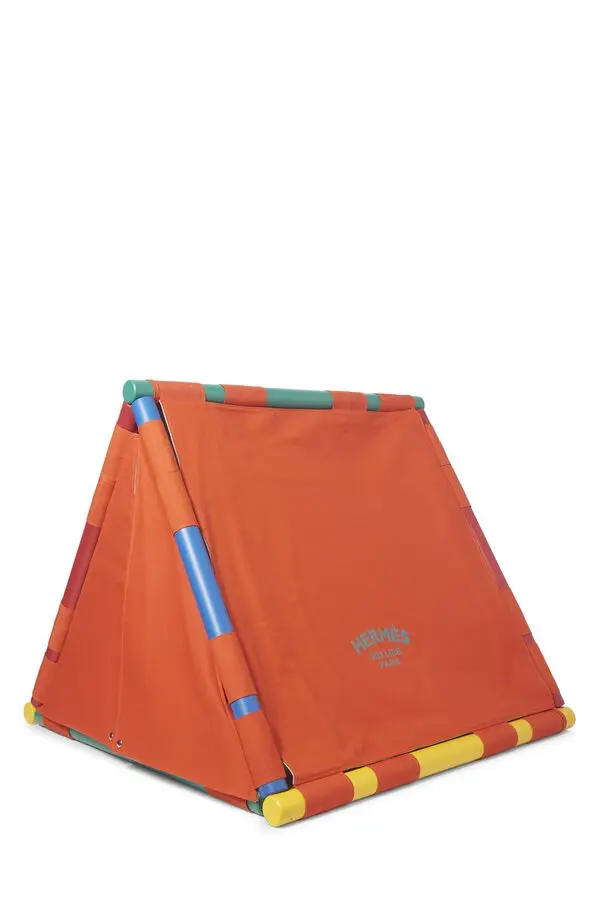 Hermès Reversible Canvas Cavaletti Doghouse - Orange