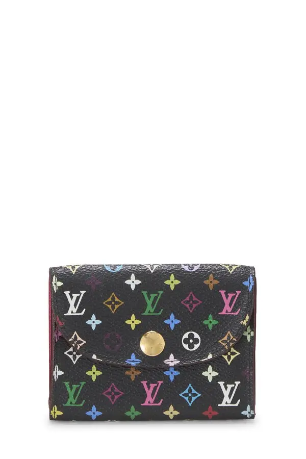 Louis Vuitton Takashi Murakami X Multicolore Card Holder - Black
