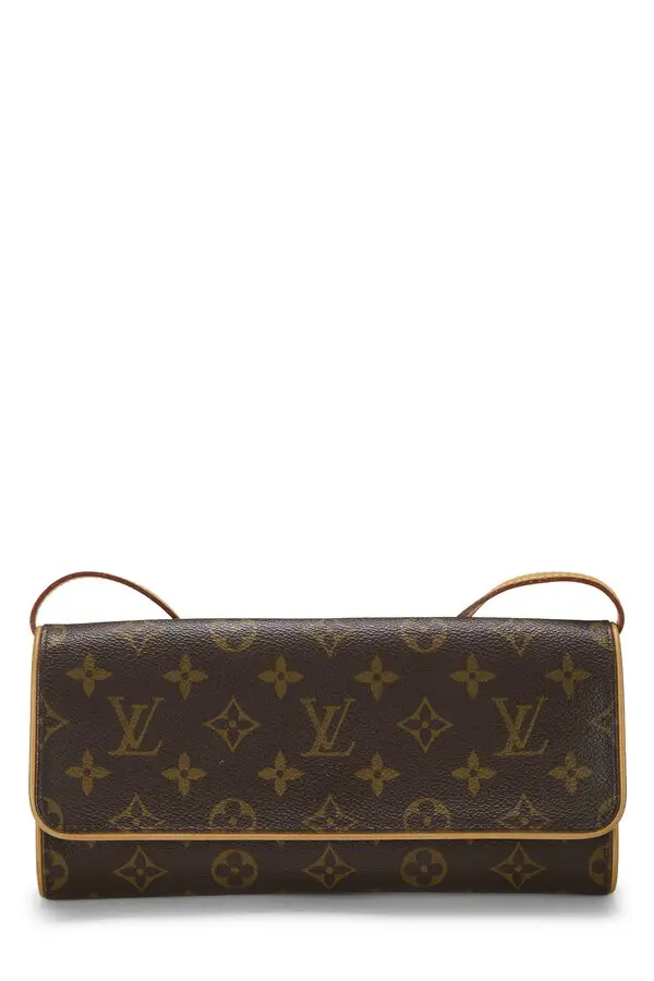 LOUIS VUITTON Monogram Canvas Pochette Twin - Brown