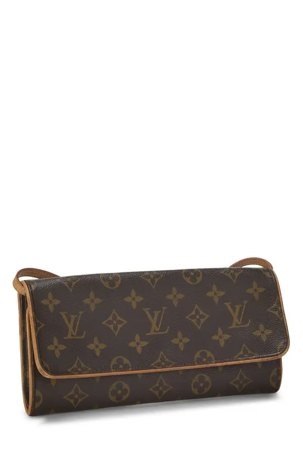 LOUIS VUITTON Monogram Canvas Pochette Twin
