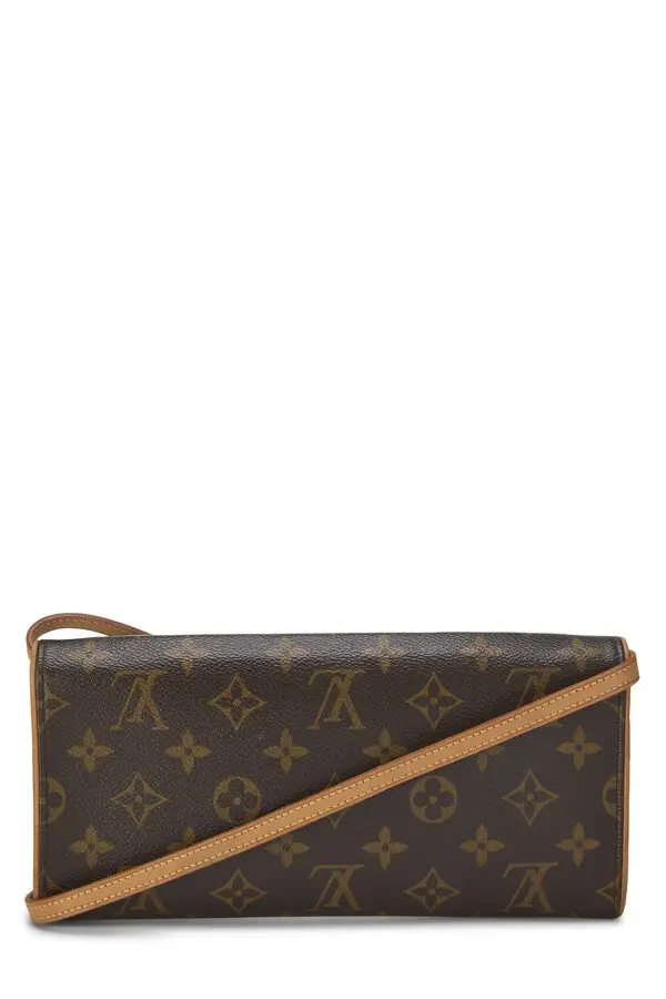 LOUIS VUITTON Monogram Canvas Pochette Twin