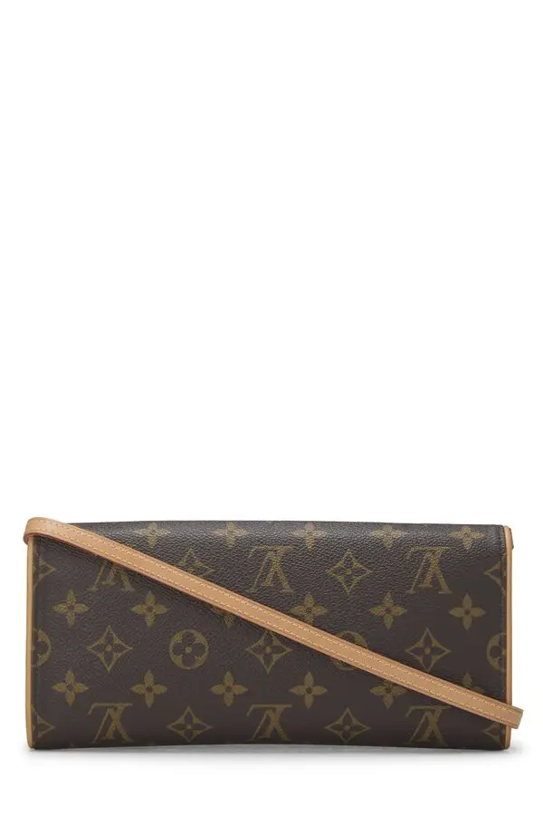 LOUIS VUITTON Monogram Canvas Pochette Twin