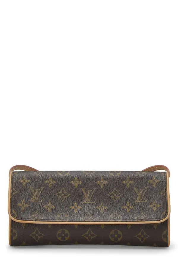 LOUIS VUITTON Monogram Canvas Pochette Twin - Brown