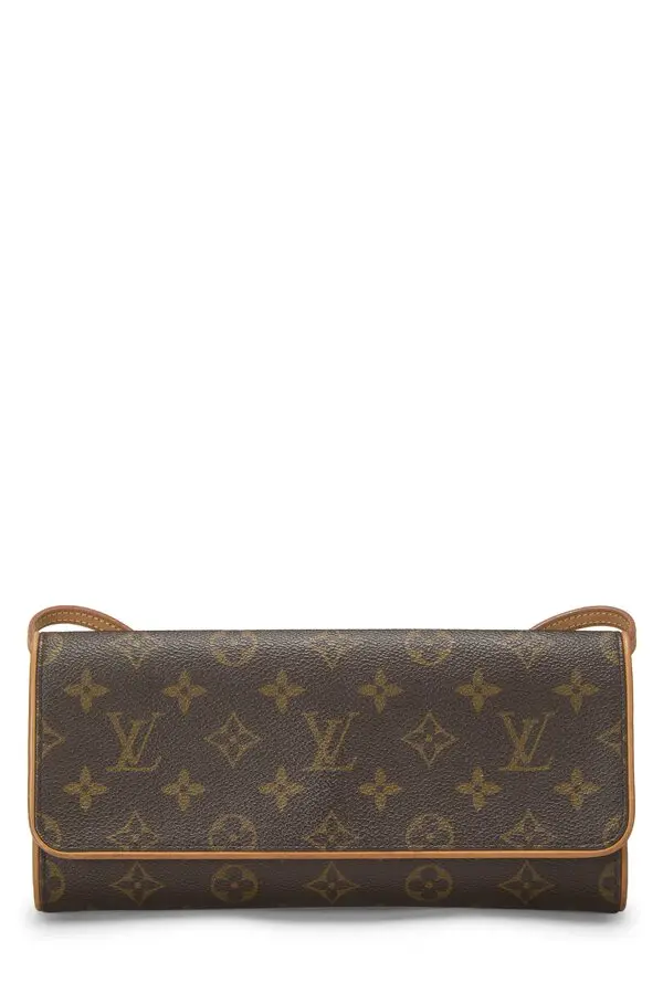 LOUIS VUITTON Monogram Canvas Pochette Twin