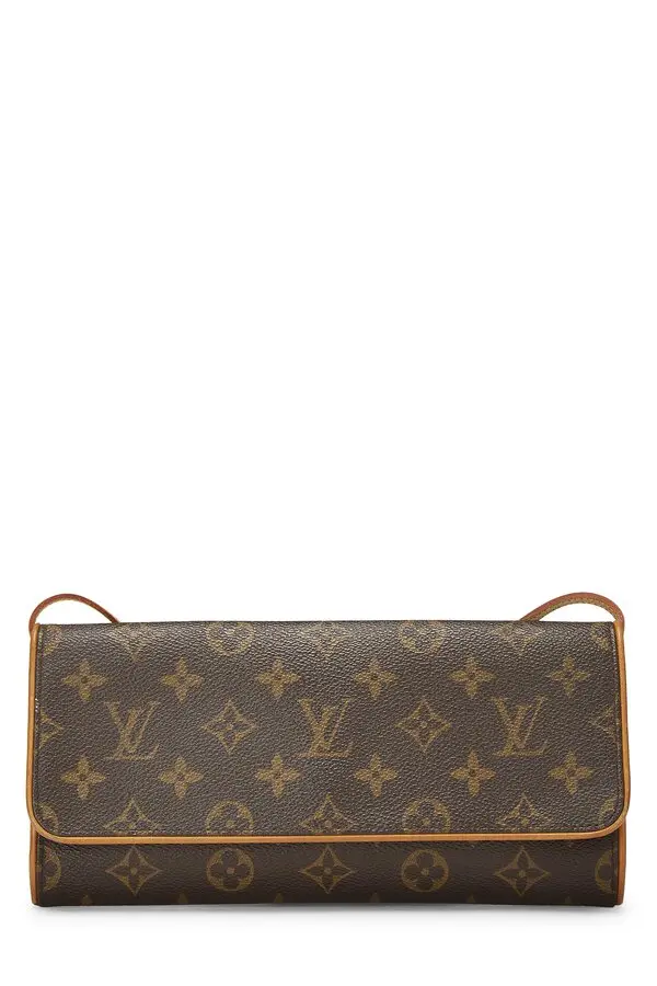 LOUIS VUITTON Monogram Canvas Pochette Twin - Brown