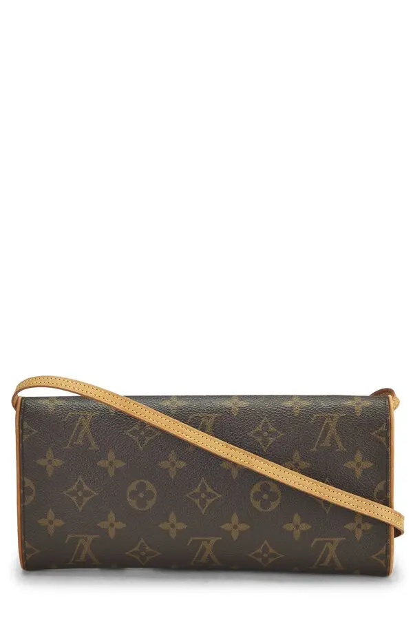 LOUIS VUITTON Monogram Canvas Pochette Twin