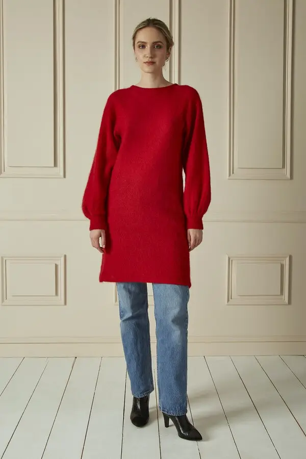 Chloé Mohair Blend Layered Sweater Dress Set