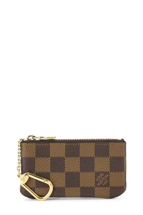 LOUIS VUITTON Damier Ebene Pochette Clefs - Brown