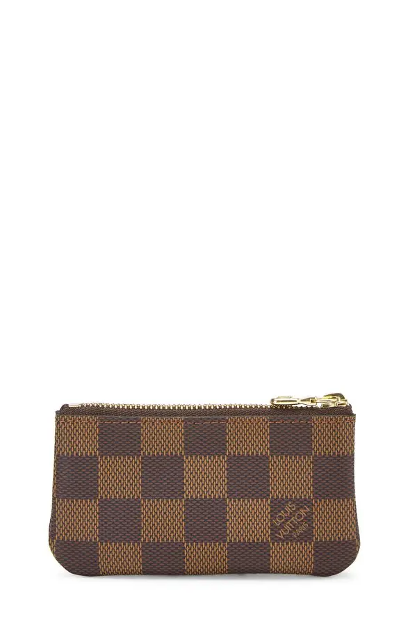 LOUIS VUITTON Damier Ebene Pochette Clefs - Brown