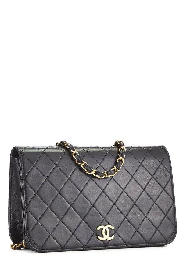 Chanel Quilted Lambskin Snap Full Flap Small