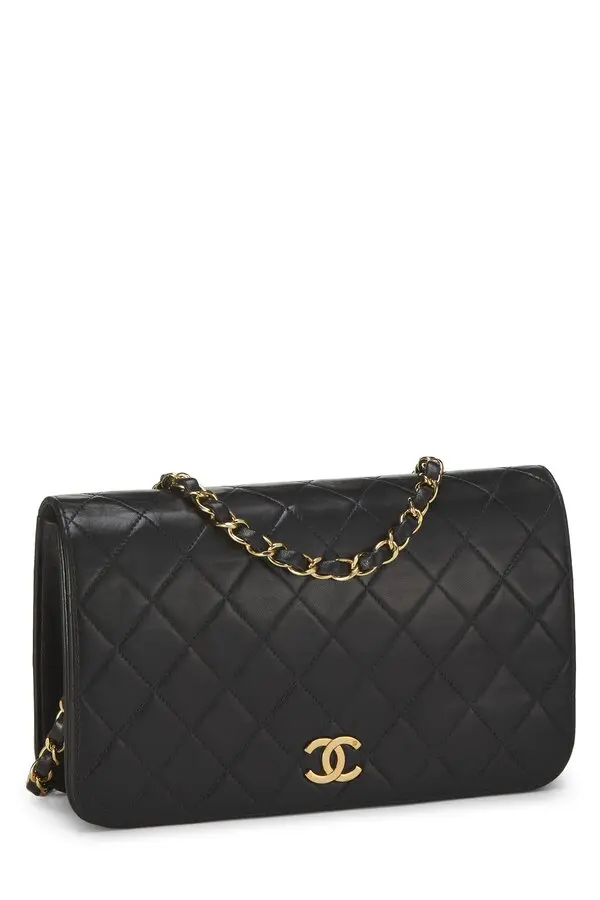 Chanel Quilted Lambskin Snap Full Flap Small