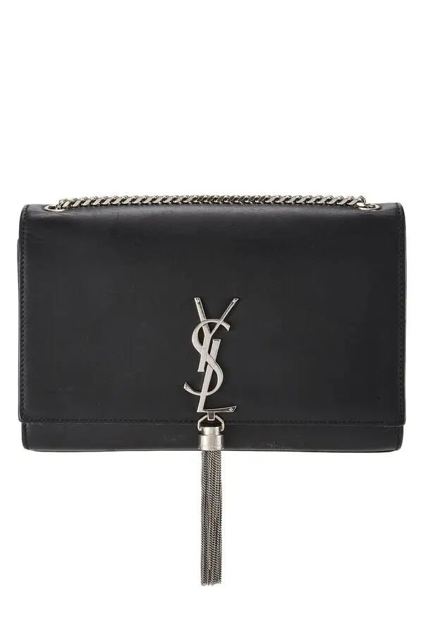 Saint Laurent Calfskin Kate Tassel Bag - Black