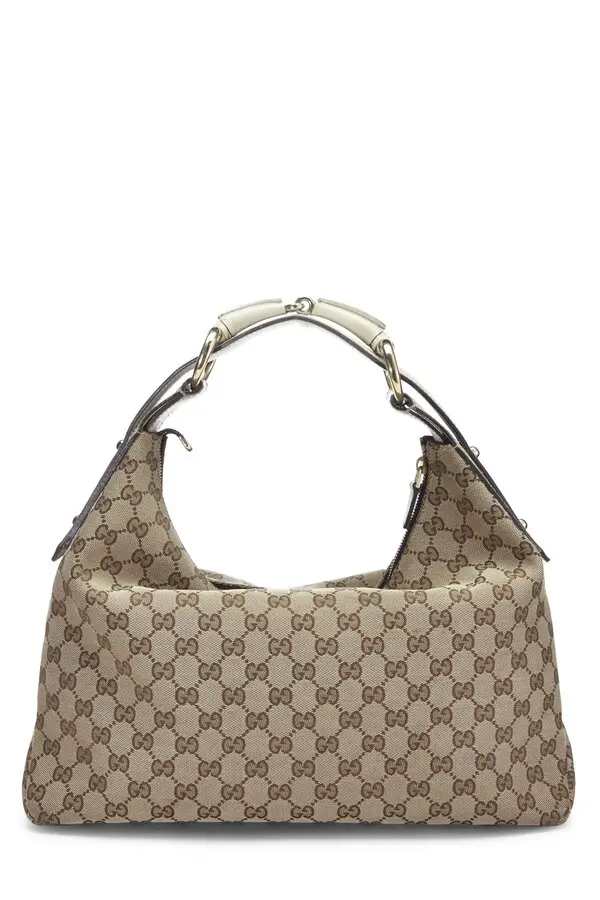 Gucci Gg Canvas Horsebit Hobo