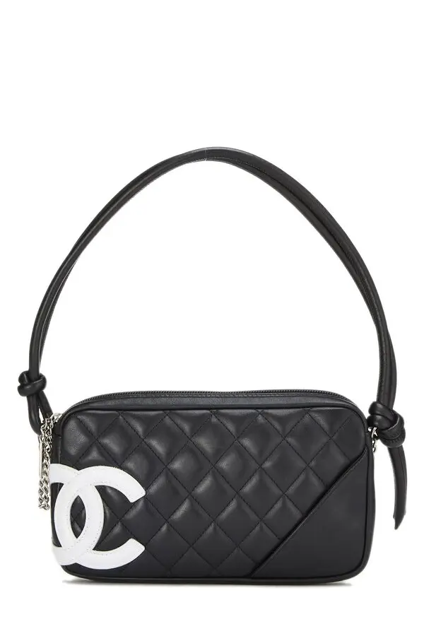 Chanel Quilted Calfskin Cambon Shoulder Bag - Black