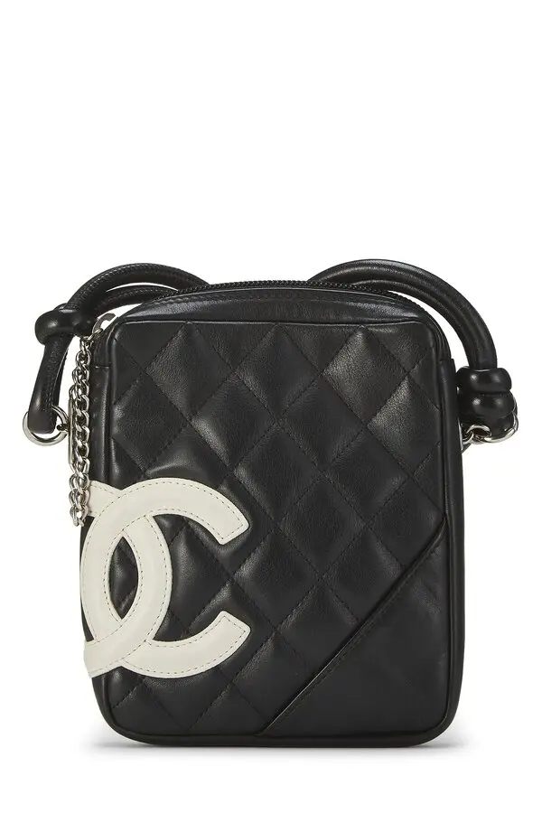 Chanel Quilted Calfskin Cambon Shoulder Bag - Black