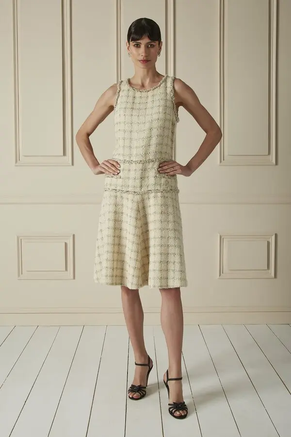 Chanel Bouclé Dress - Cream