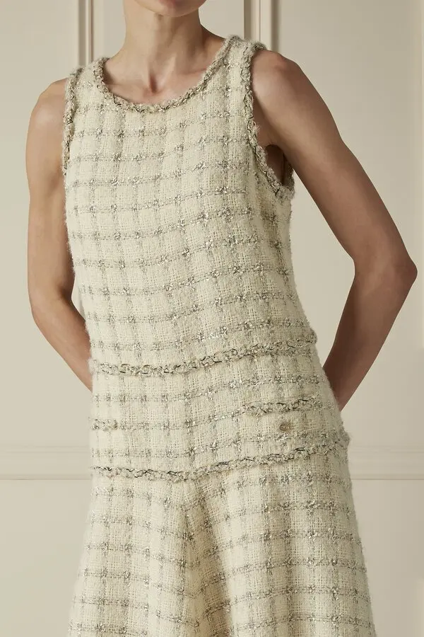 Chanel Boucl Dress - Cream