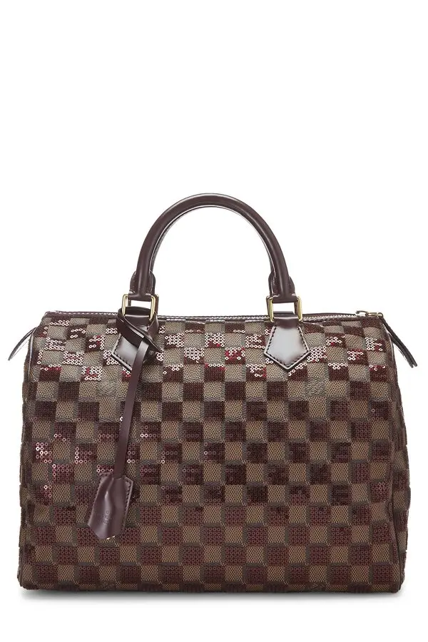 LOUIS VUITTON Damier Paillettes Speedy 30 - Red