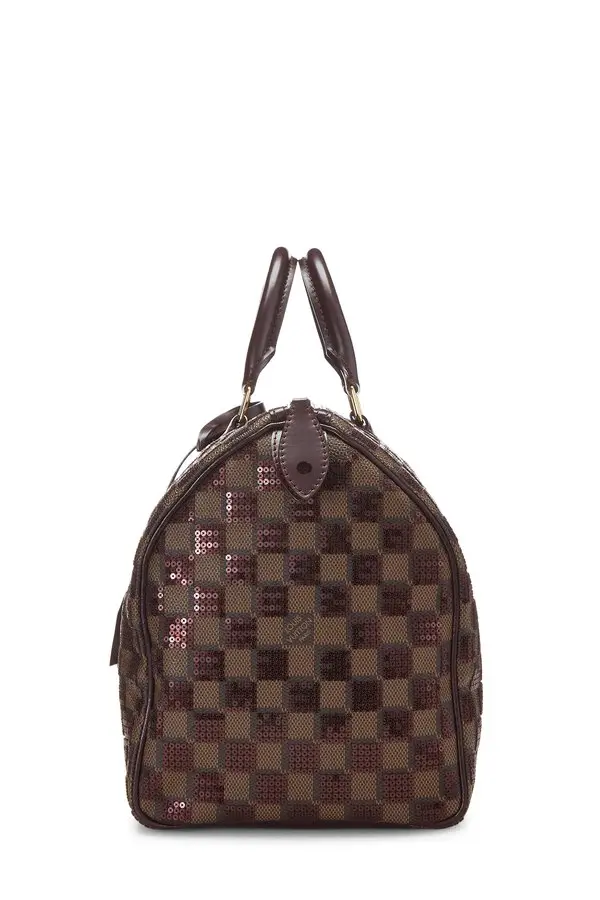 LOUIS VUITTON Damier Paillettes Speedy 30 - Red