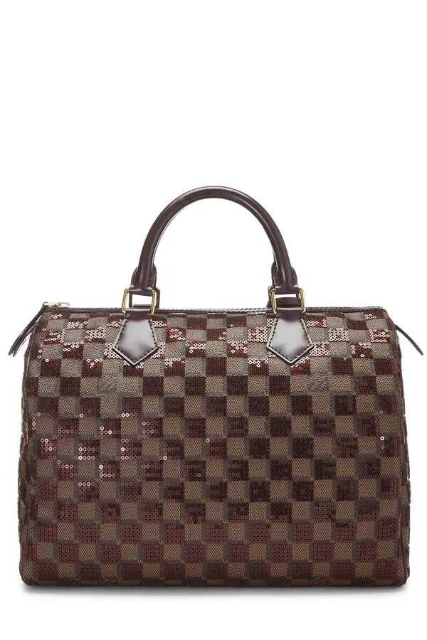 LOUIS VUITTON Damier Paillettes Speedy 30 - Red