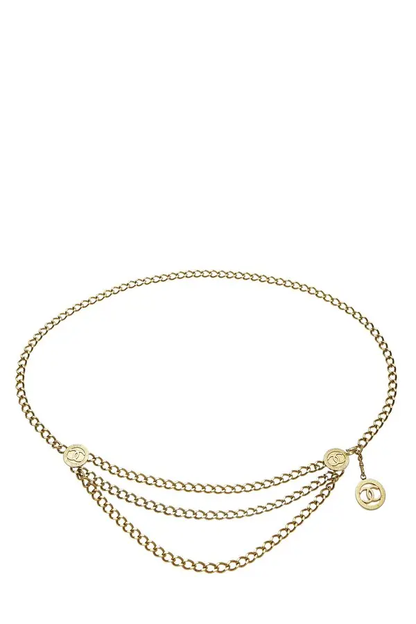 Chanel Sunburst 'cc' Chain Belt 3 - Gold
