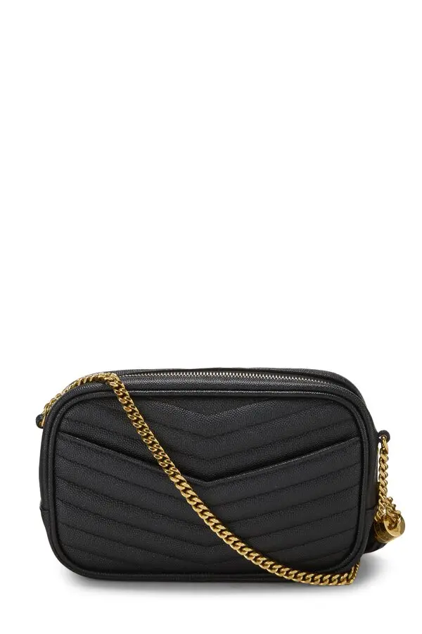 Saint Laurent Grainy Lou Camera Bag - Black