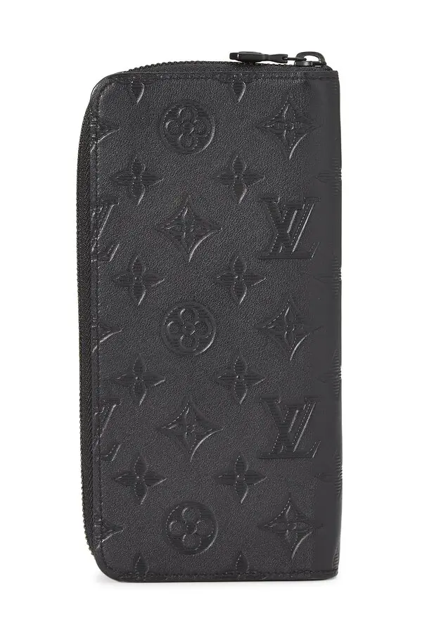 LOUIS VUITTON Monogram Shadow Zippy Vertical Wallet