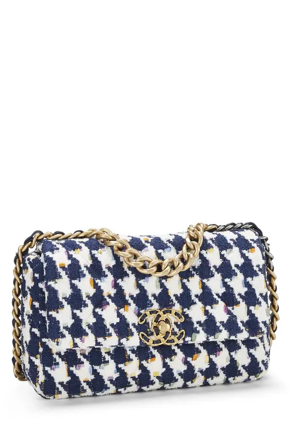 Chanel Quilted Tweed 19 Flap Bag