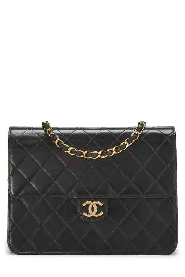 Chanel Quilted Lambskin Ex Flap Small - Black