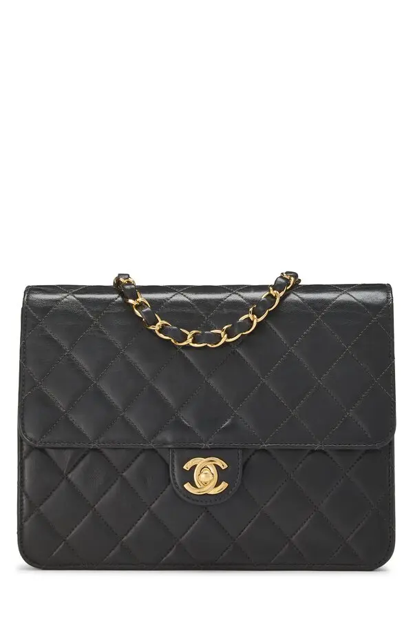 Chanel Quilted Lambskin Ex Flap Small - Black