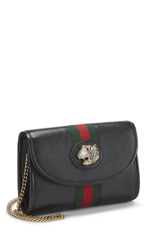Gucci Leather Web Rajah Shoulder Bag