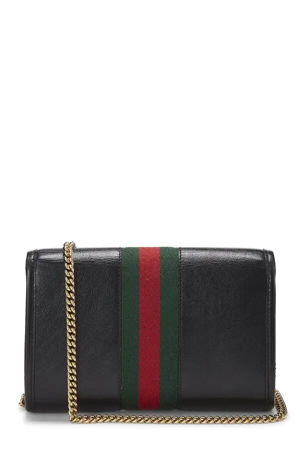 Gucci Leather Web Rajah Shoulder Bag