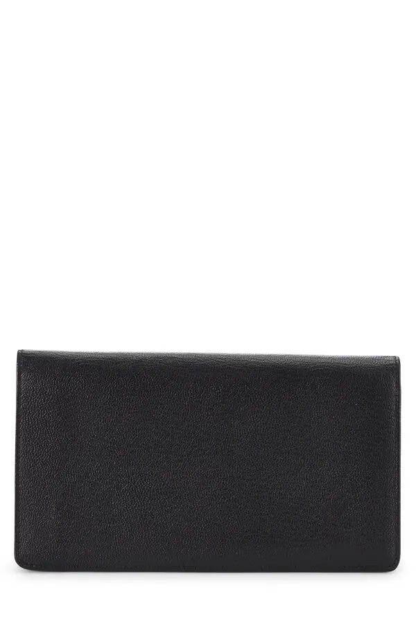 Chanel Calfskin Long Wallet - Black