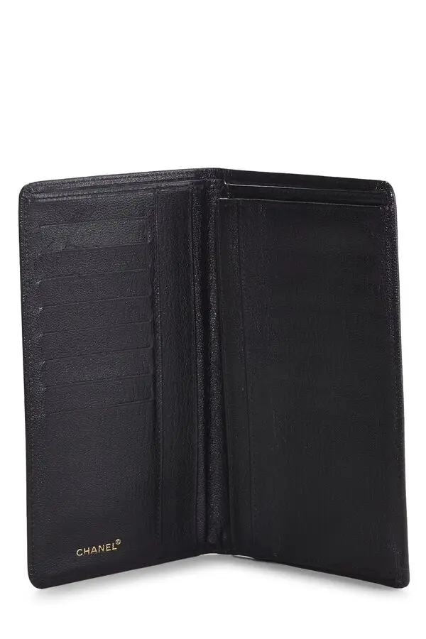 Chanel Calfskin Long Wallet - Black