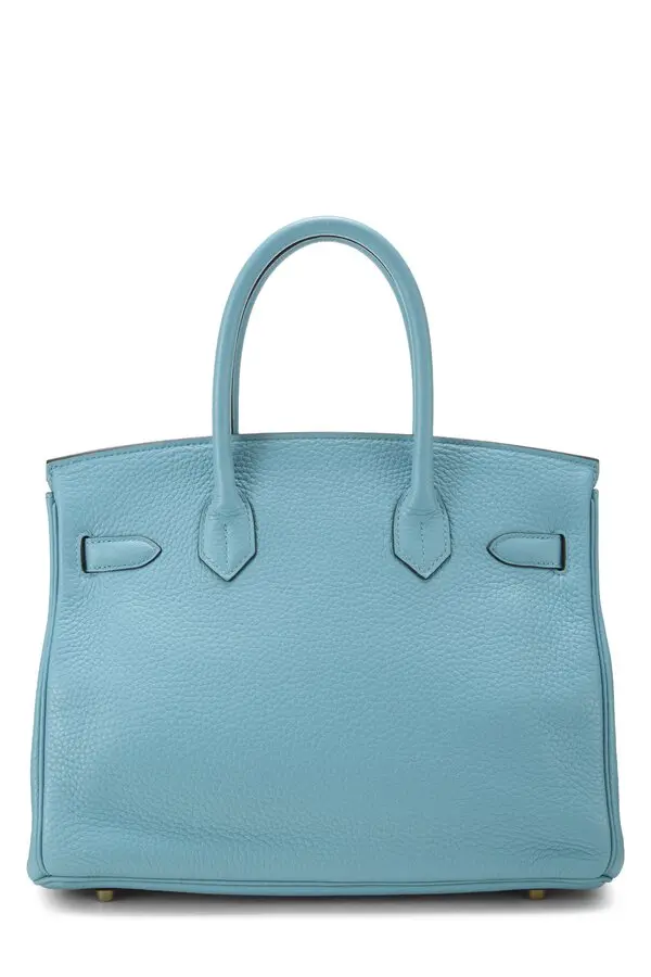 Hermès Atoll Togo Birkin 30 - Blue Atoll