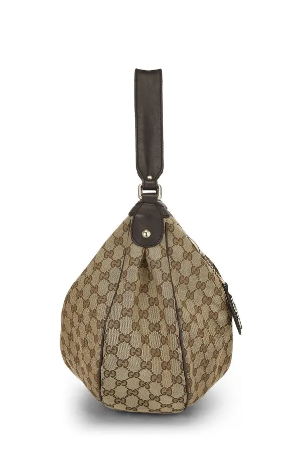 Gucci Brown Original Gg Canvas Sukey Hobo Bag