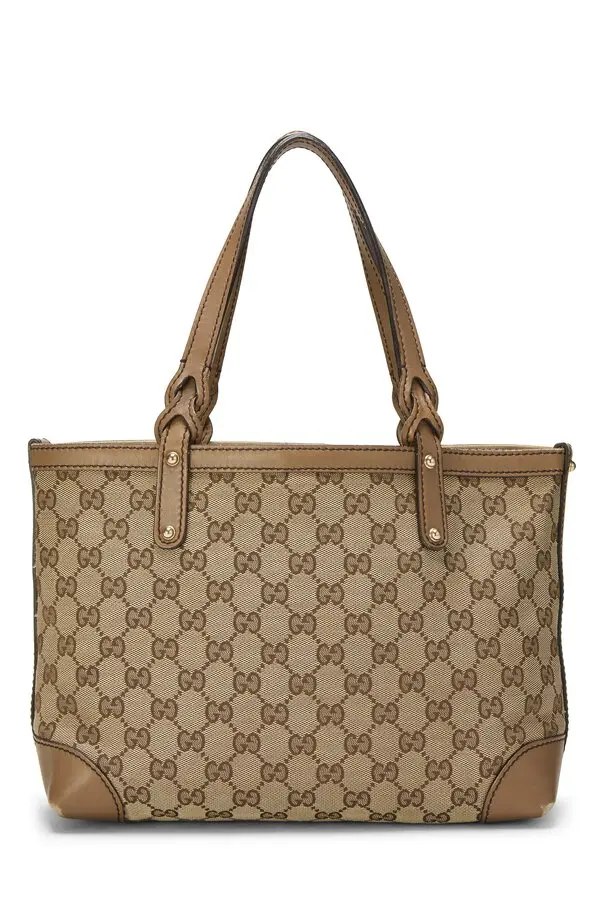 Gucci Original Gg Craft Tote - Brown
