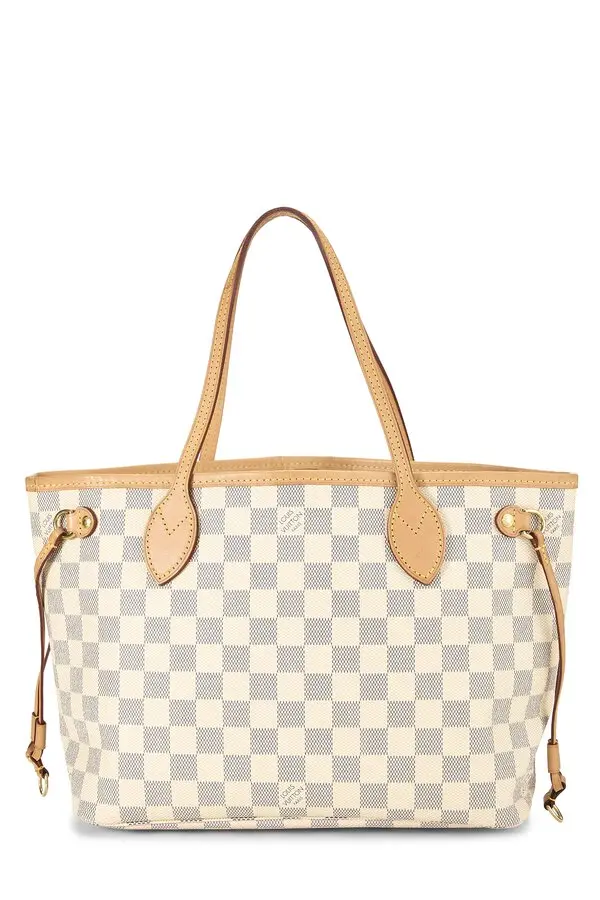 LOUIS VUITTON Neverfull Tote - White