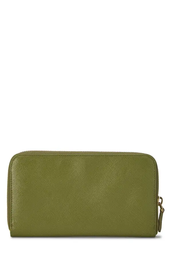 Prada Saffiano Zip Around Wallet