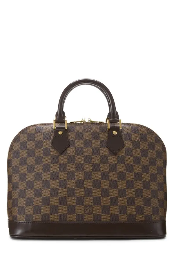 LOUIS VUITTON Damier Ebene Alma - Brown