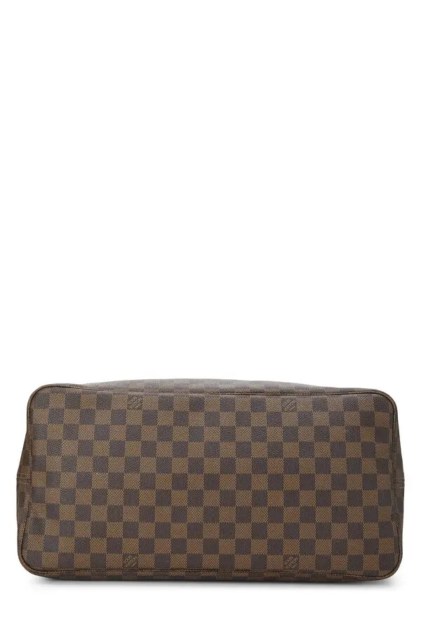 LOUIS VUITTON Damier Ebene Tote - Brown