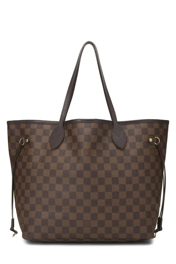 LOUIS VUITTON Damier Ebene Tote - Brown
